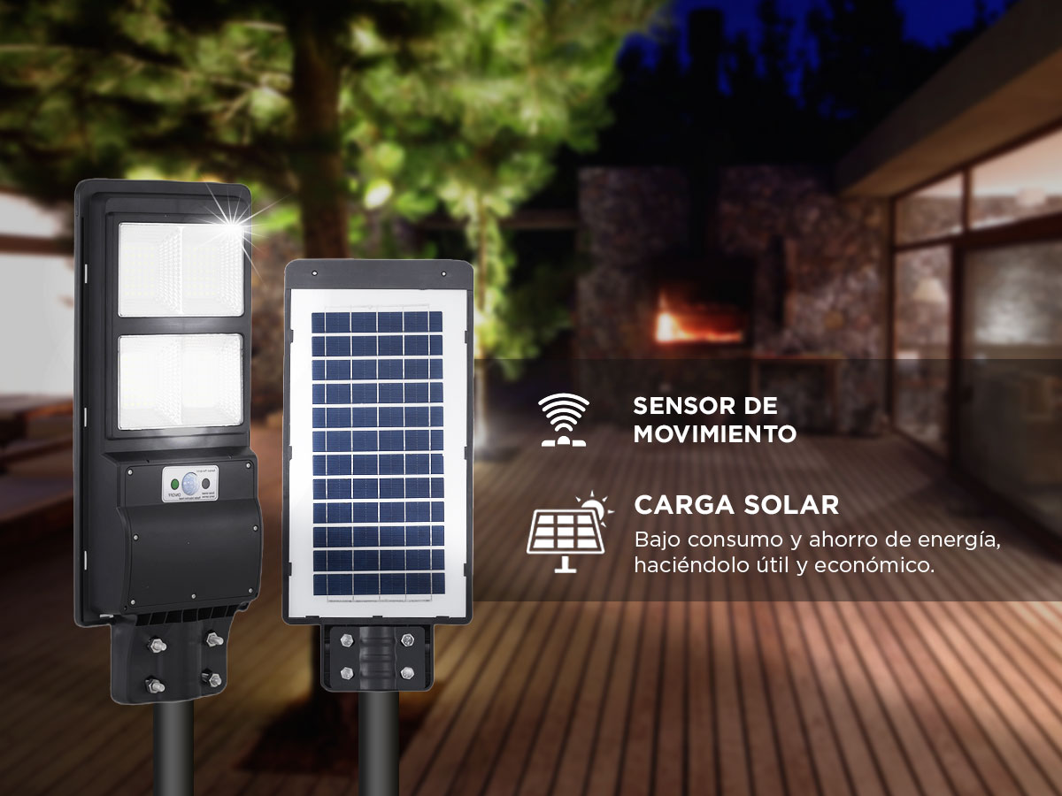 Reflector Solar Led 100w Gadnic S-LIGHT8 Con Sensor de Movimiento Para ...