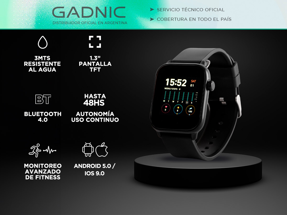 Smartwatch Gadnic RSW9 Reloj Bluetooth | Gadnic