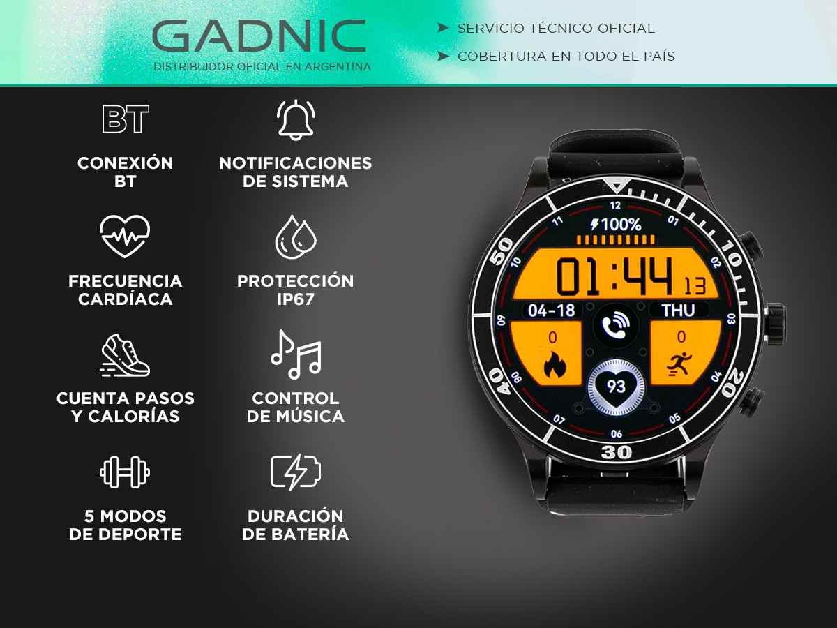Reloj Smartwatch Inteligente Gadnic RWS10 | Gadnic