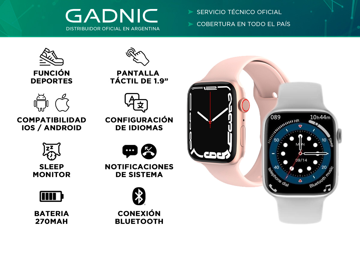 Smartwatch Gadnic Reloj Inteligente 1,9" | Gadnic