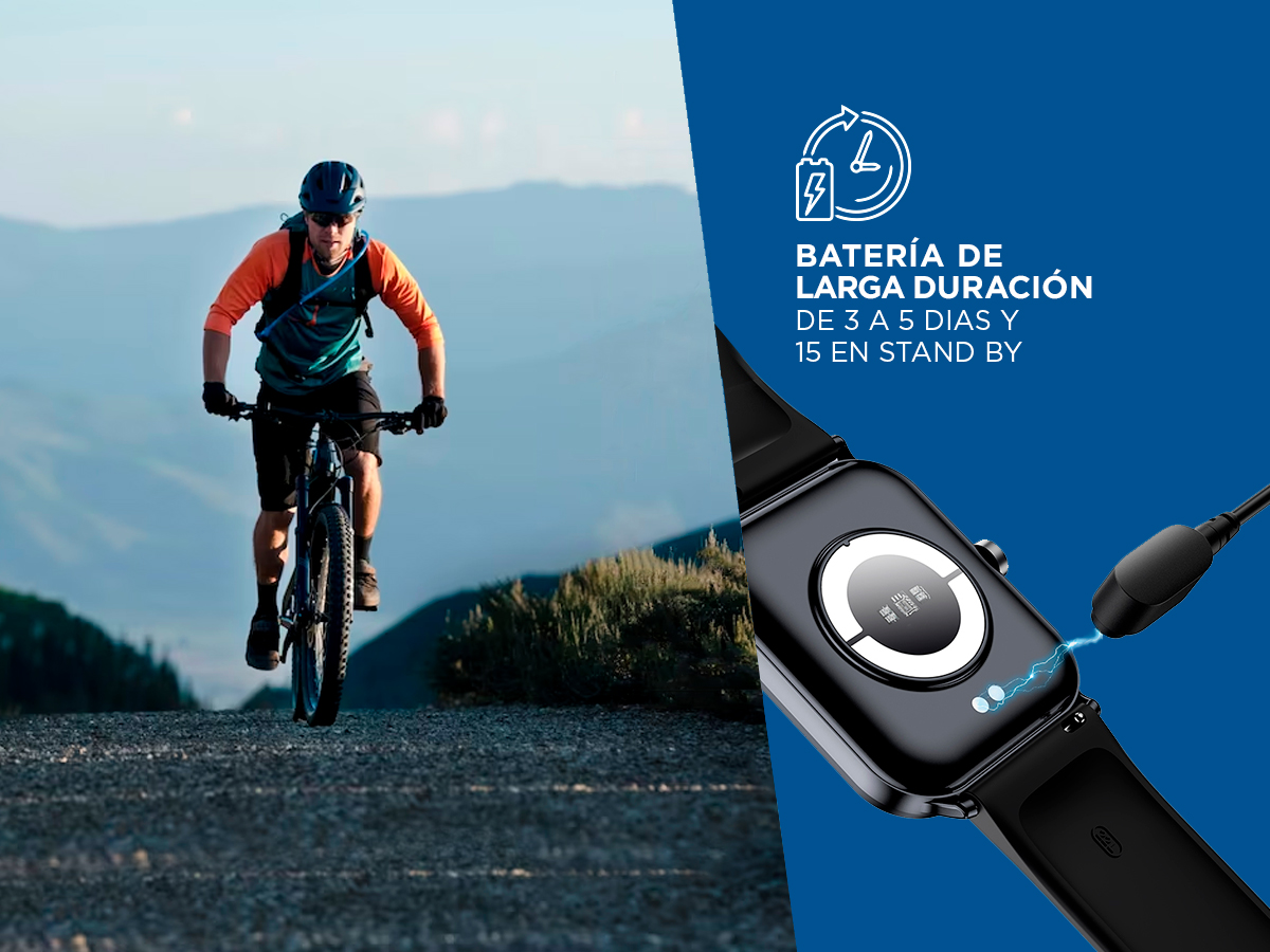 Smartwatch QCY GTC Pantalla 1.85 Con Control De Salud | Bidcom