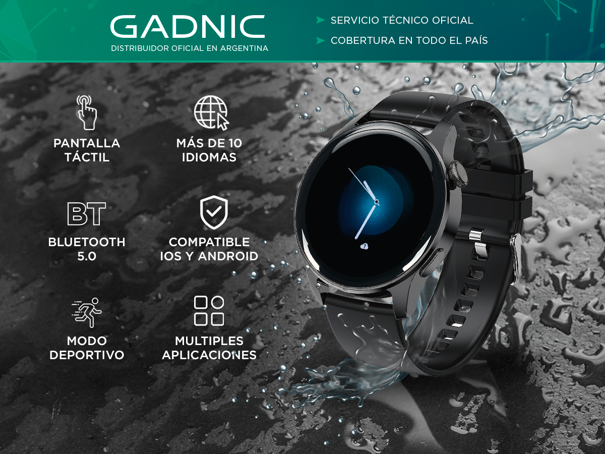 Smartwatch Gadnic SWTCH-206 Pantalla Táctil | Bidcom