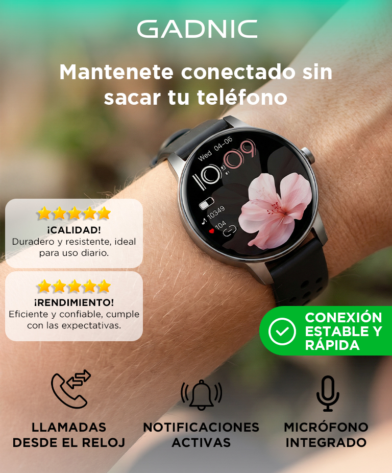 Smart Watch Gadnic SWTCH-207 Reloj Inteligente Pantalla Digital | Gadnic