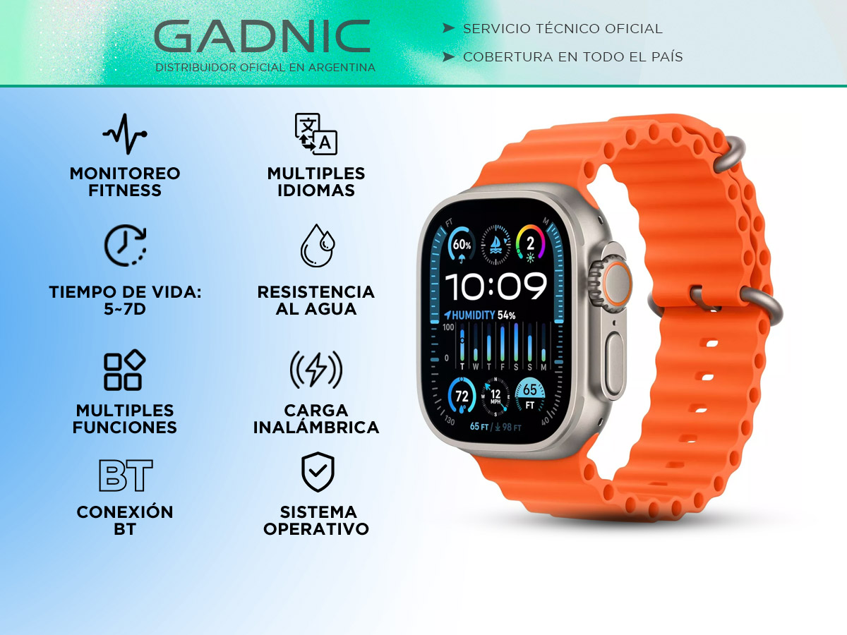 Smartwatch Gadnic Reloj Digital Múltiples Funciones Fitness | Gadnic