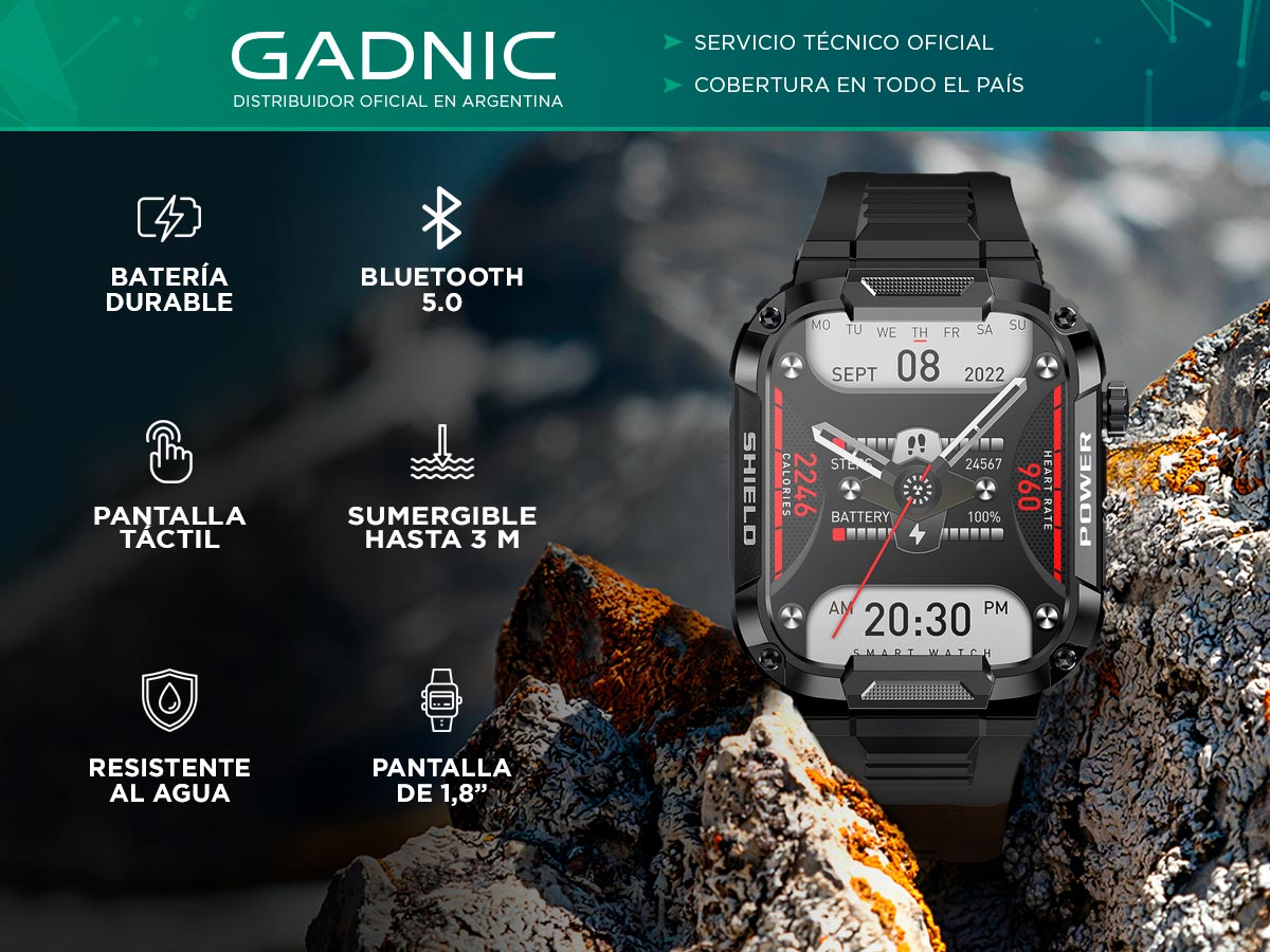 Smartwatch Reloj Deportivo Gadnic Android Resistente Al Agua | Gadnic