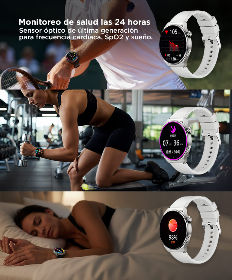 Smartwatch QCY GT2 S3 Deportivo Pantalla Amoled HD 143 | Bidcom