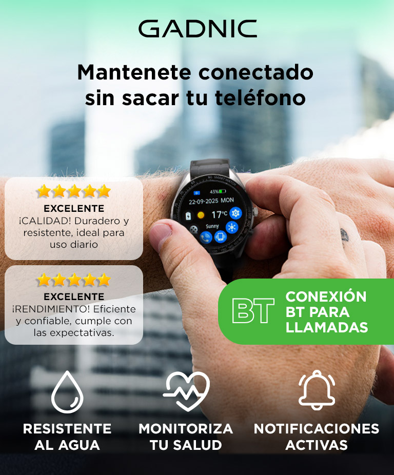 Reloj Smartwatch Gadnic Inteligente Función Llamada | Gadnic
