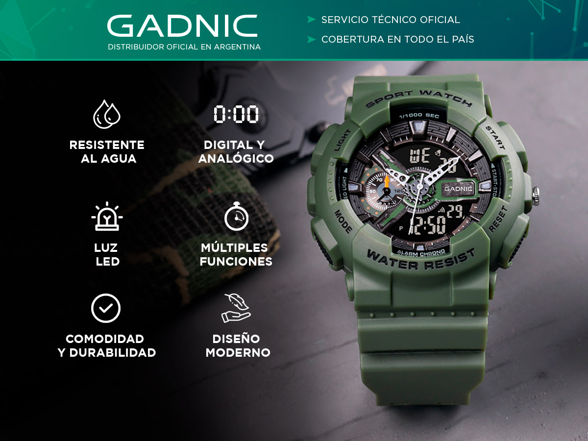 Reloj Sumergible Gadnic Analógico / Digital | Gadnic