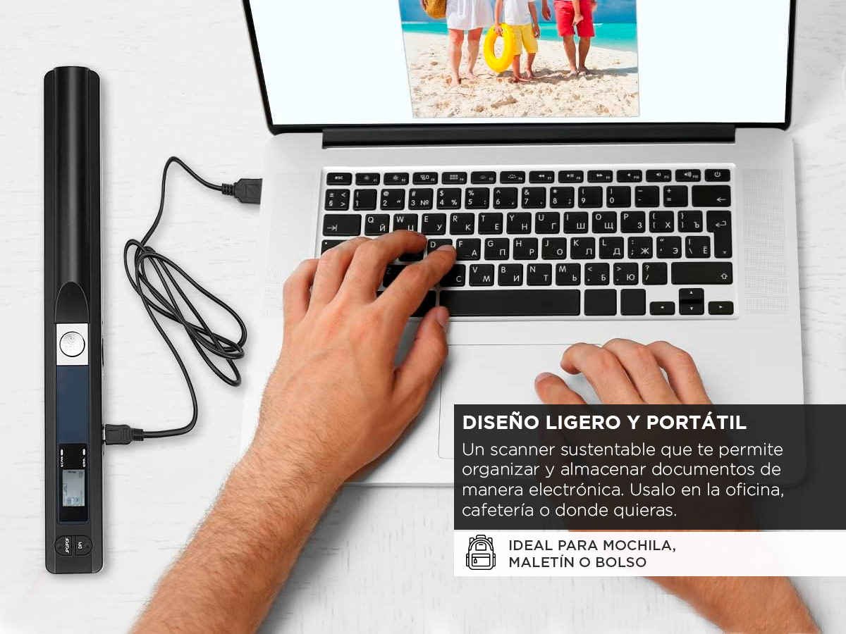 Scanner de Portatil Gadnic 900 DPI Recargable | Gadnic