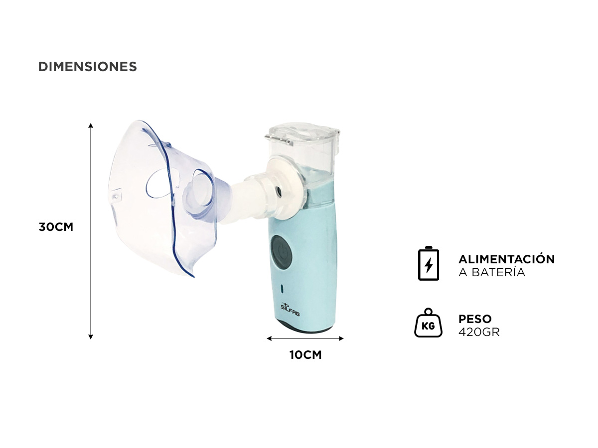 Nebulizador Silfab Mesh A Bateria Vp-m5 | Bidcom
