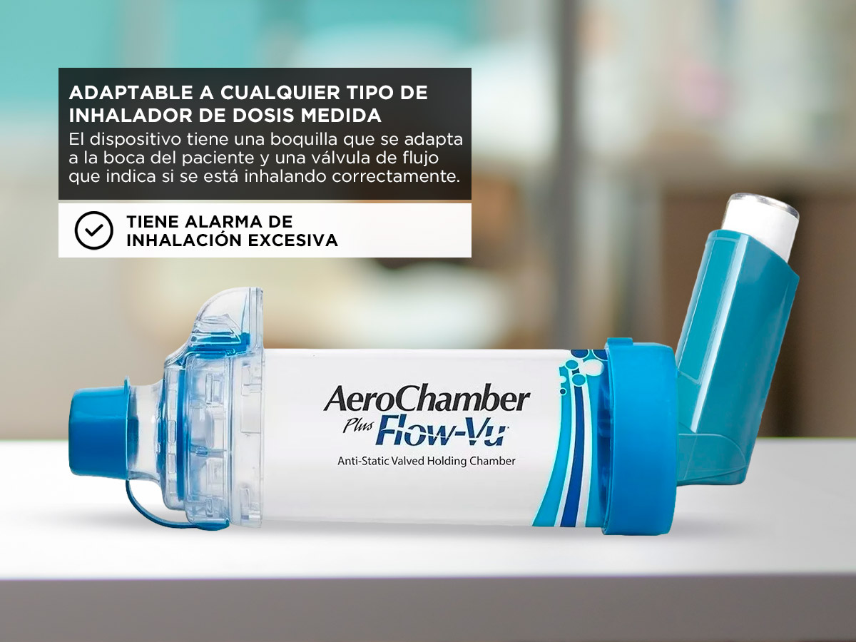 Aerocamara Silfab Aerochamber Plus Flow Vu Adulto Con Boquilla | Bidcom