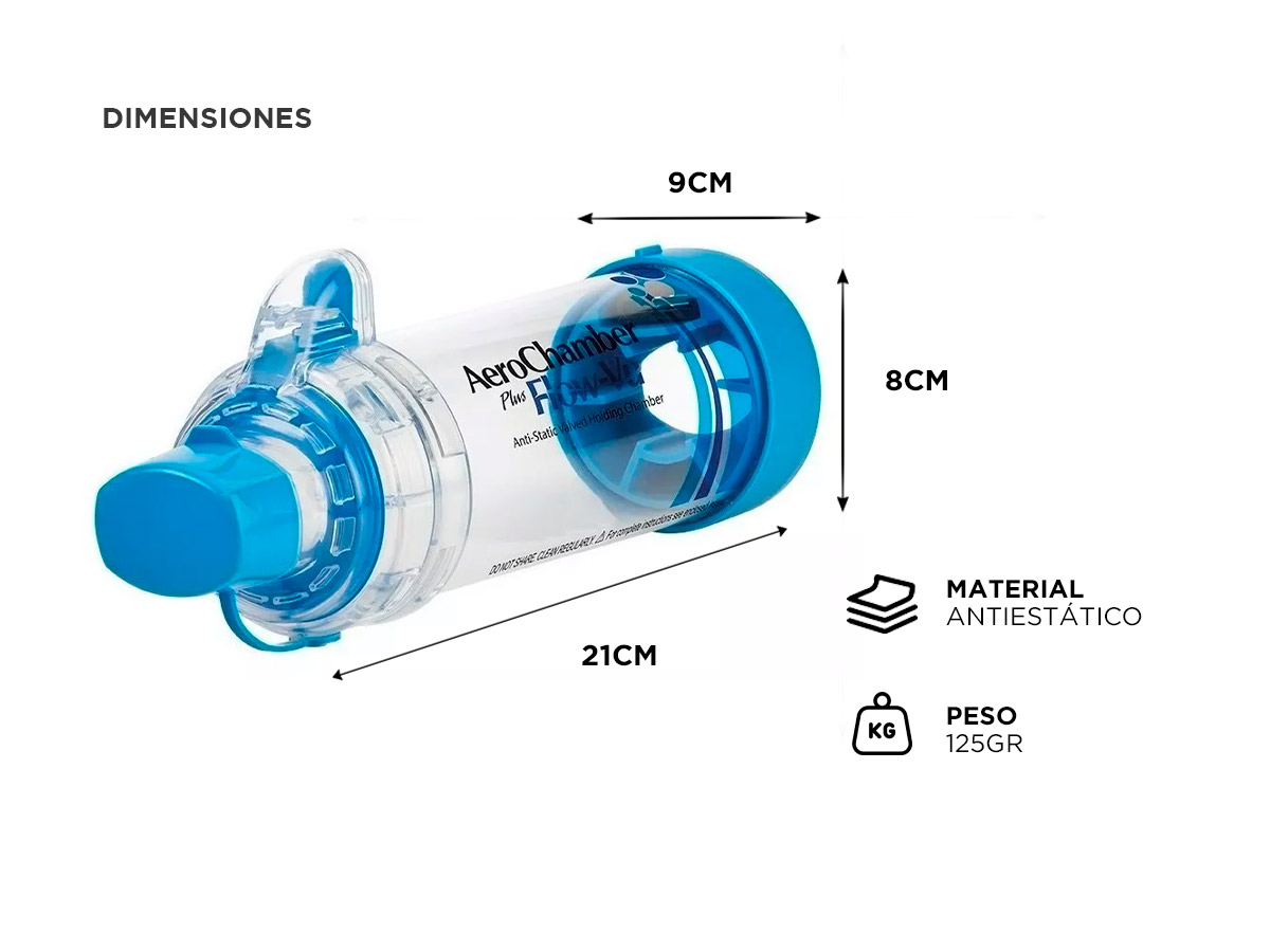 Aerocamara Silfab Aerochamber Plus Flow Vu Adulto Con Boquilla | Bidcom