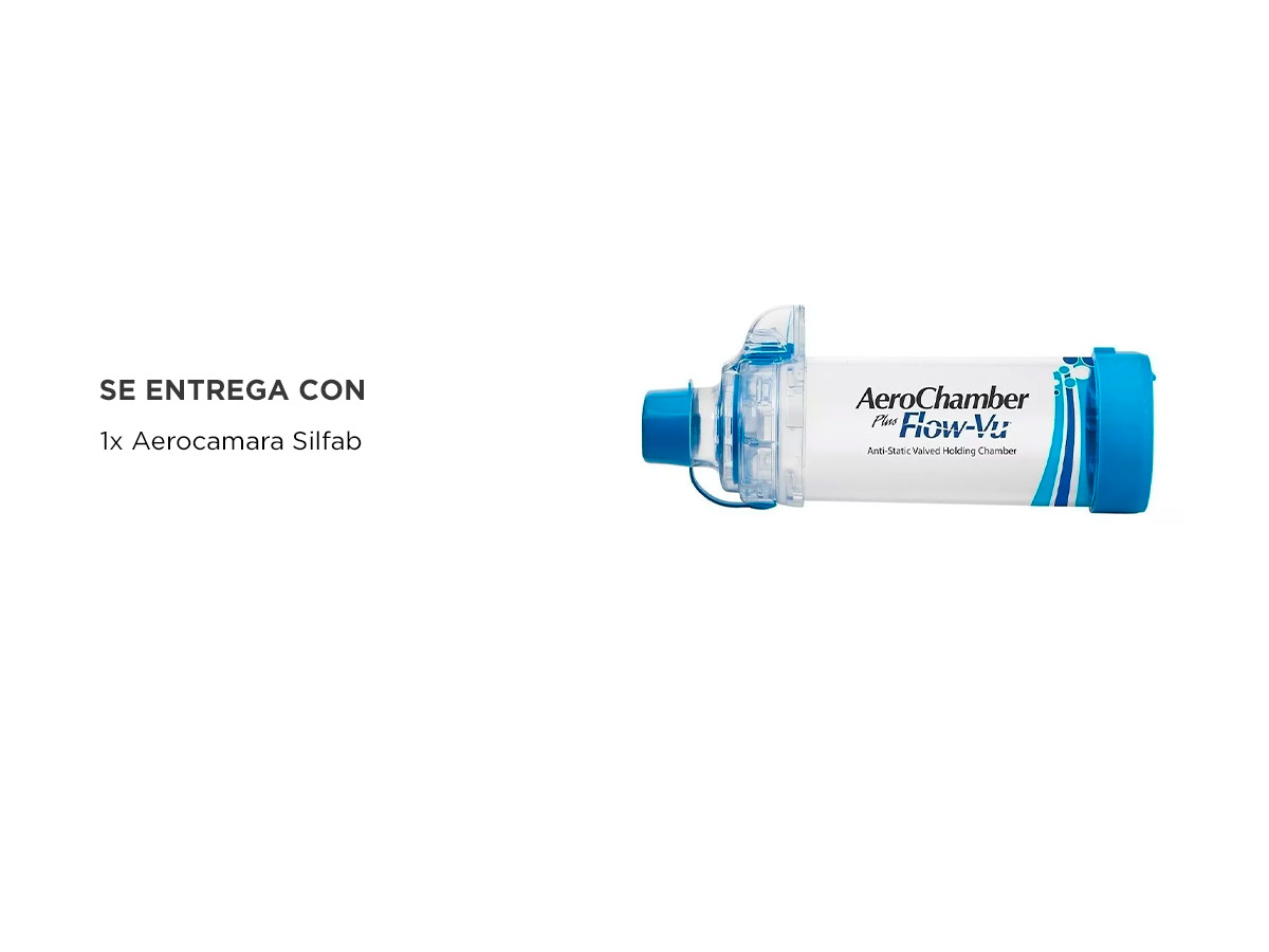 Aerocamara Silfab Aerochamber Plus Flow Vu Adulto Con Boquilla | Bidcom