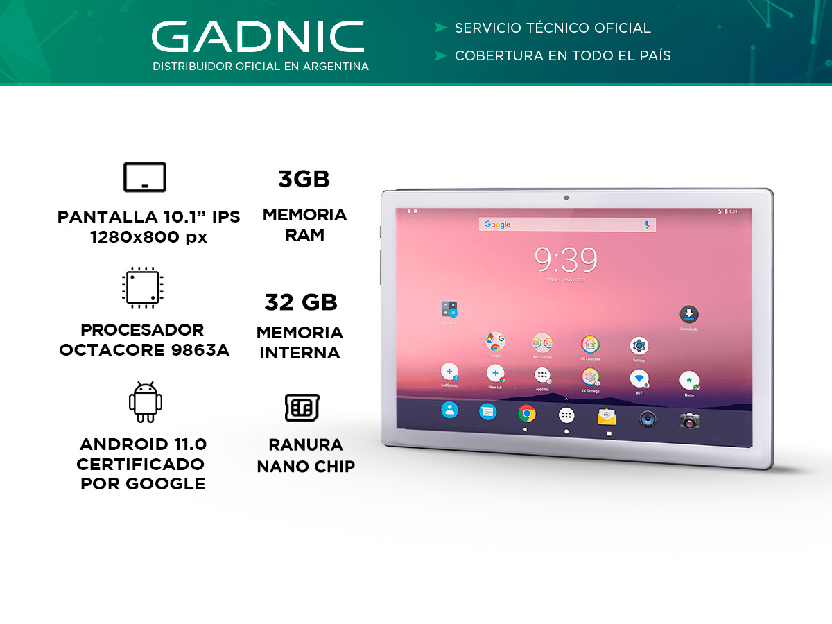Tablet Gadnic Kalix Phone Gamer 4G LTE Octacore 32gb 3gb 10" IPS | Gadnic