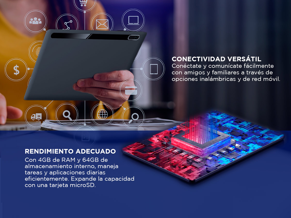 Tablet Gadnic 4GB RAM 64GB Android 10 Pulgadas | Gadnic