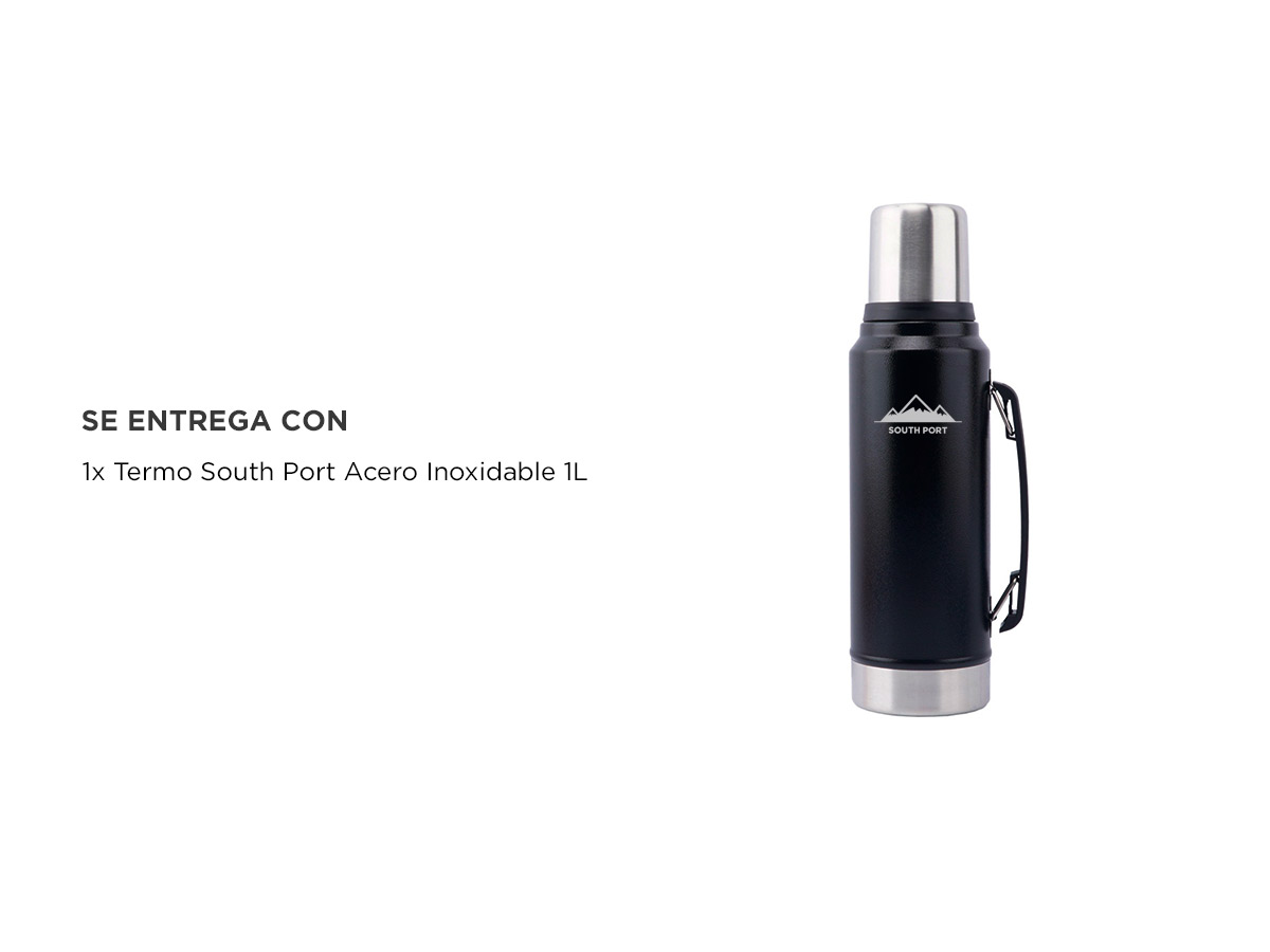 Termo South Port Acero Inoxidable 1L | Gadnic
