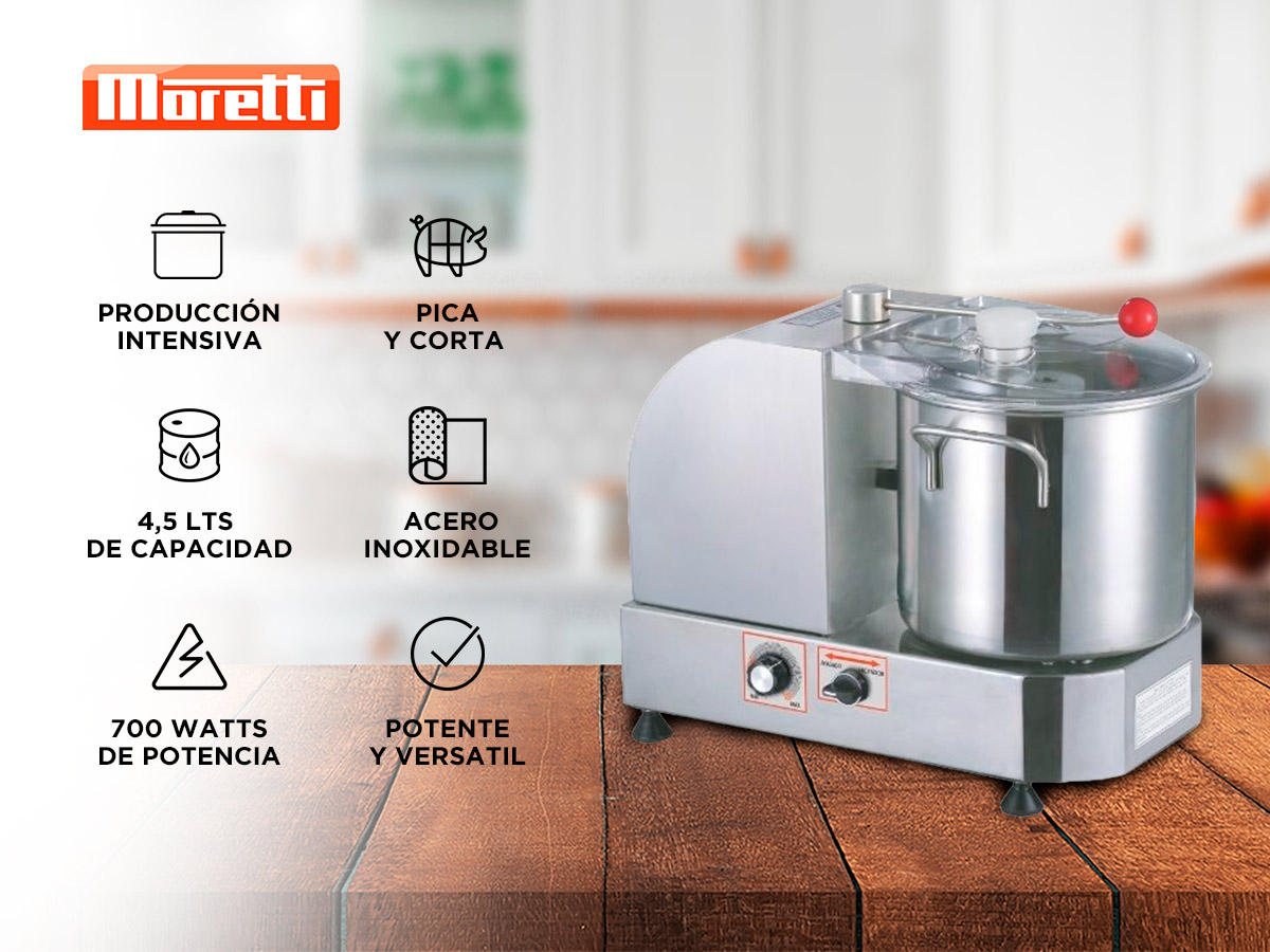 Triturador de Alimentos Moretti Cutter 9 700 Watts | Bidcom