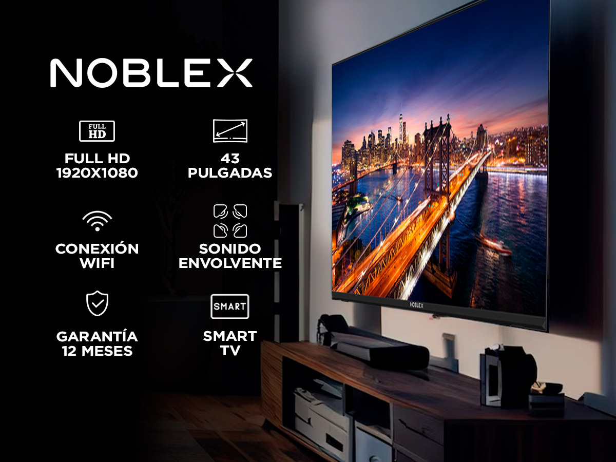 Smart TV Noblex DK43X7100 43" FHD Android TV | Bidcom