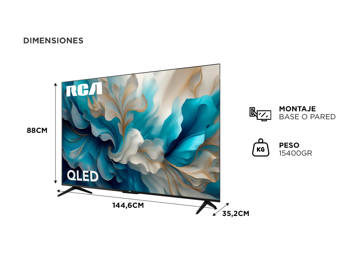 Smart TV RCA QL65TH200 65 Pulgadas Google QLED | Bidcom