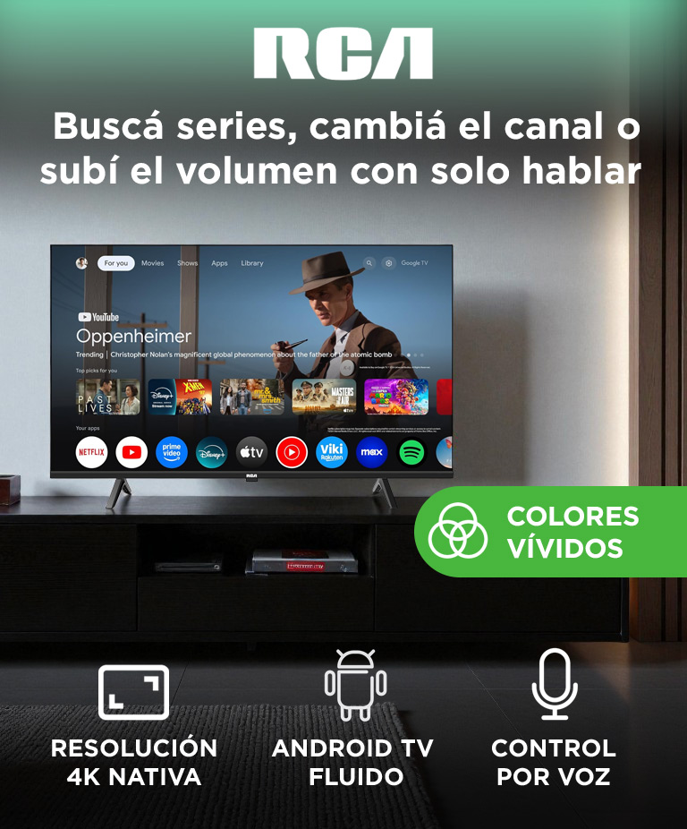 Smart TV RCA 50" Ultra HD 4K Android TV Control por Voz Bluetooth ...