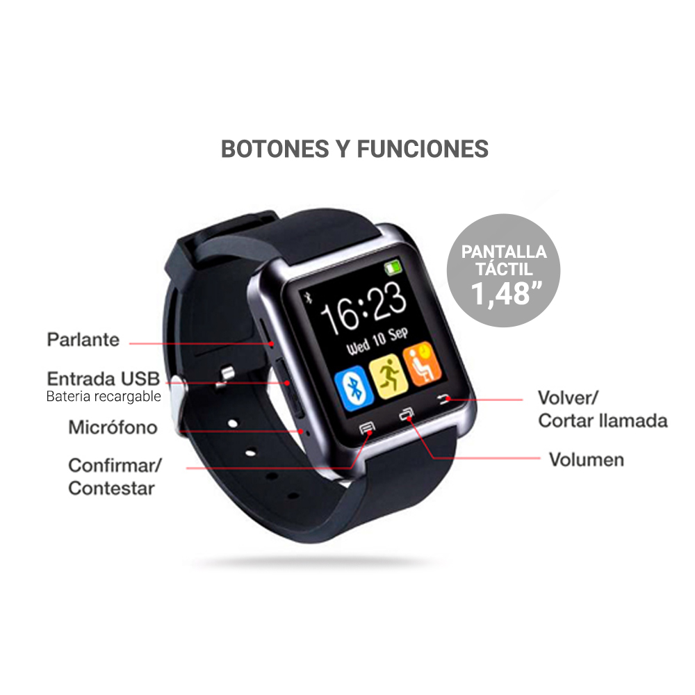 Smart Watch GADNIC SW10 | Bluetooth | Gadnic